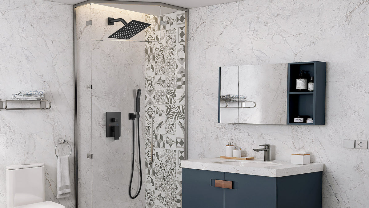 Simple and modern shower first choice——wall mount shower system — gotonovo